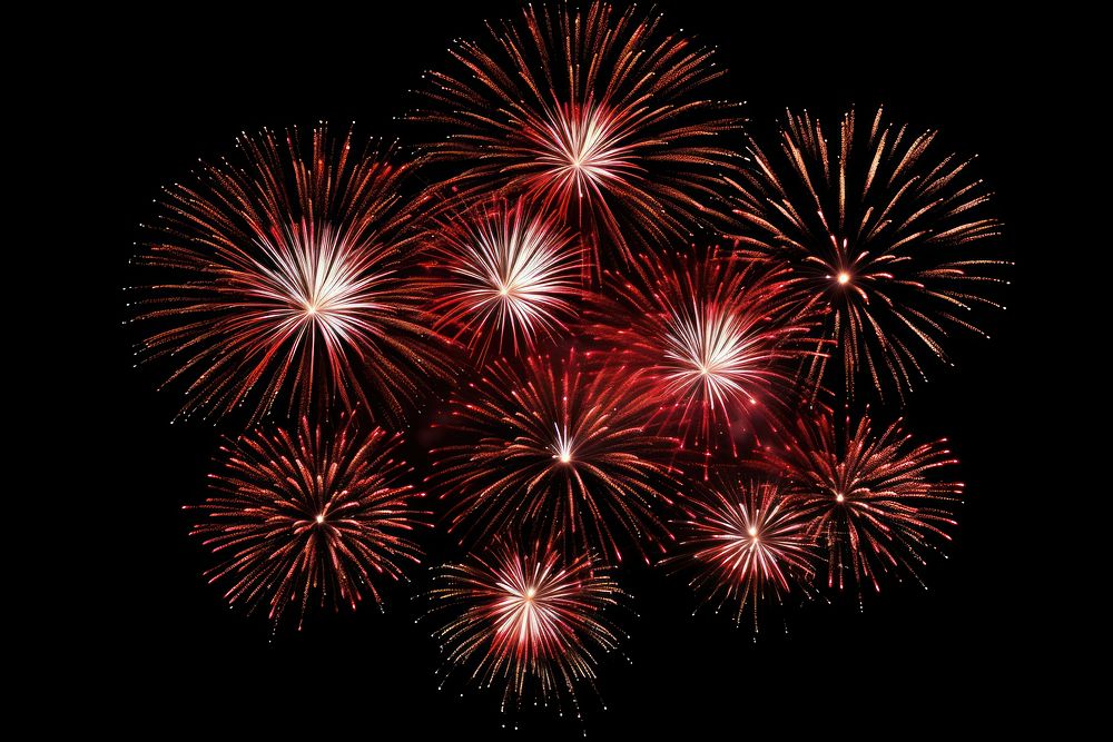 Vibrant red fireworks night sky | Free Photo - rawpixel