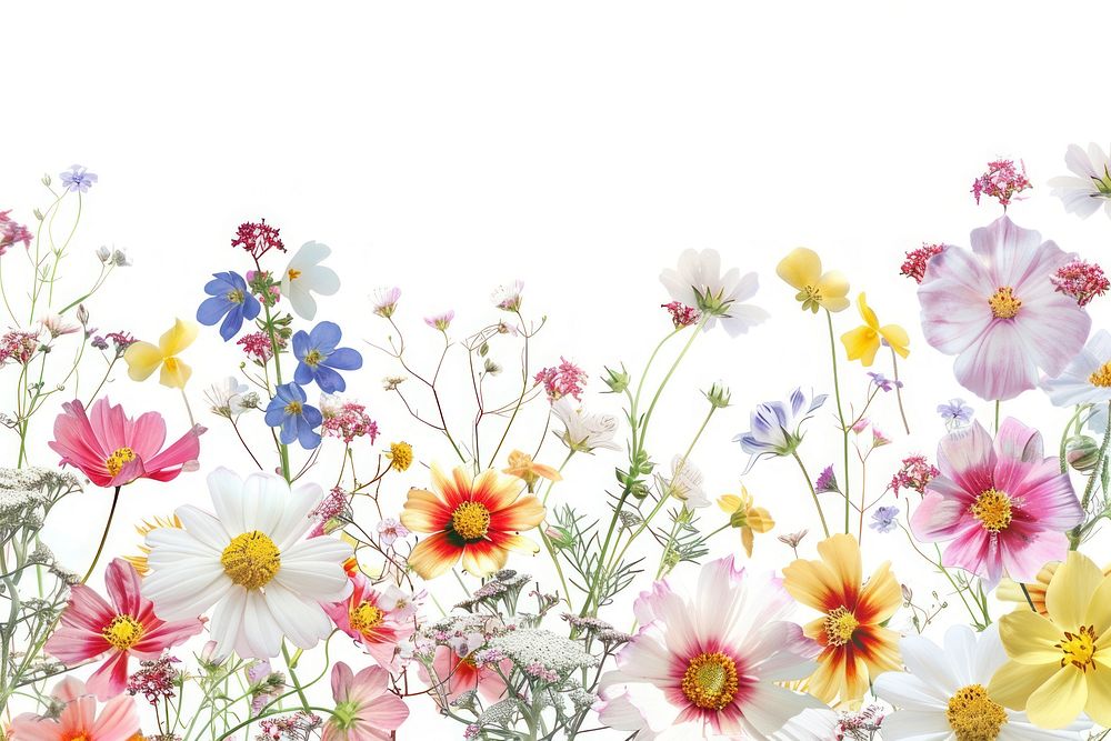 Cute flower border collage pattern | Free Photo - rawpixel