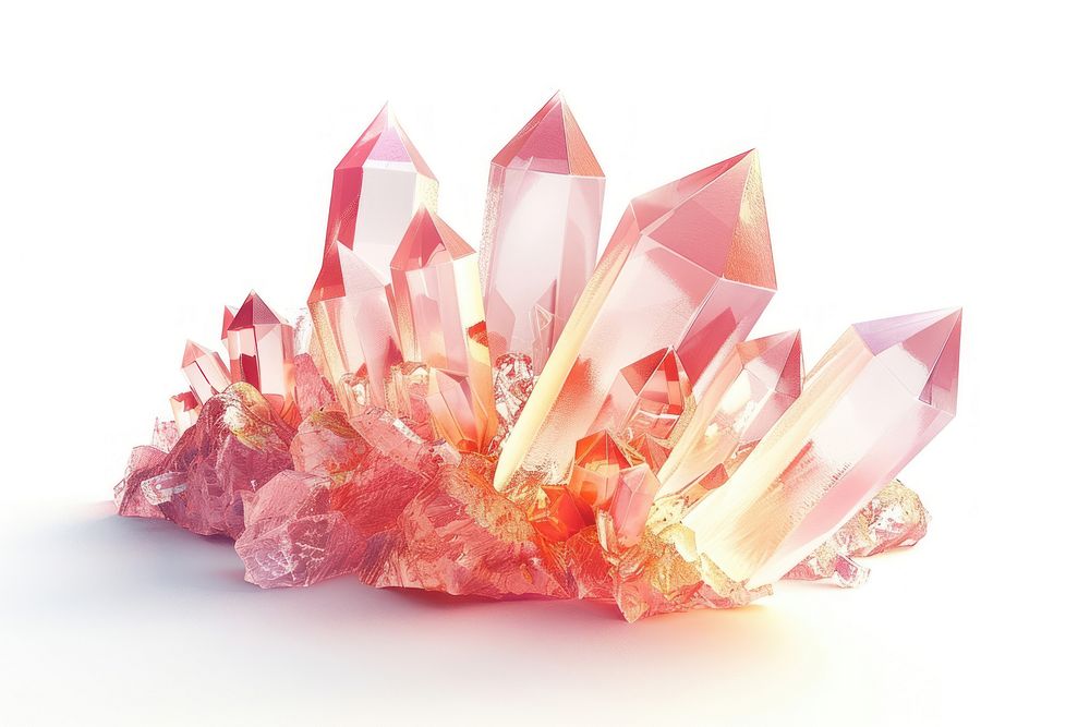 Beautiful pink crystal cluster | Free Photo - rawpixel