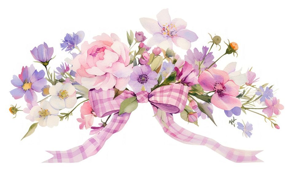 Coquette flower border pattern art | Free Photo Illustration - rawpixel