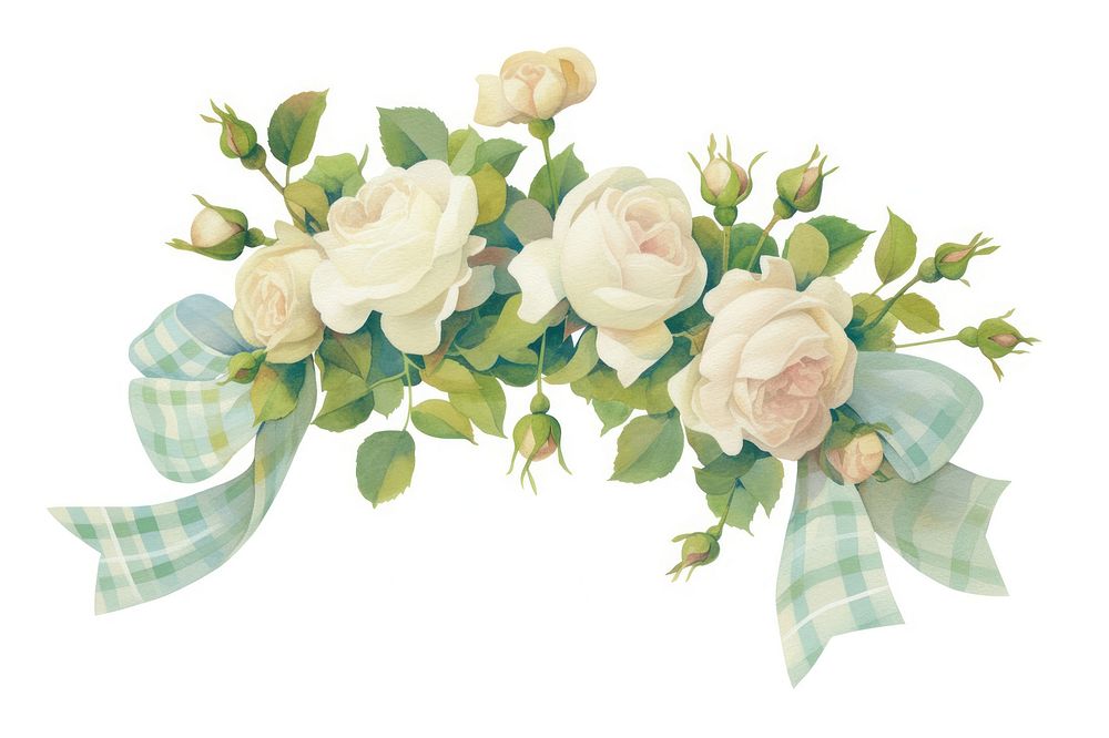 Coquette rose border pattern art | Free Photo Illustration - rawpixel