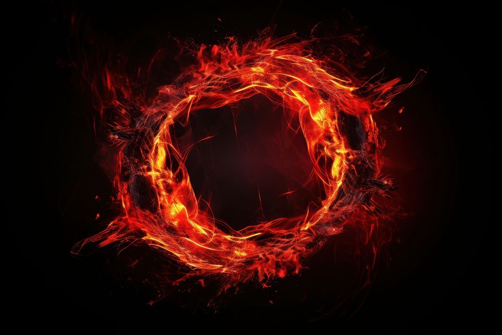 Red Circle Fire flame fire | Free Photo Illustration - rawpixel