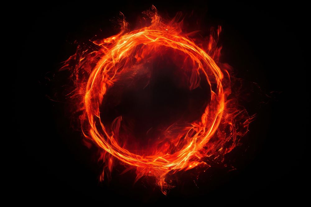 Red Circle Fire flame fire | Free Photo Illustration - rawpixel