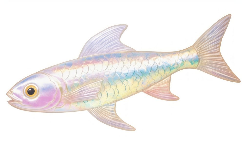 Colorful iridescent fish illustration | Free Photo - rawpixel