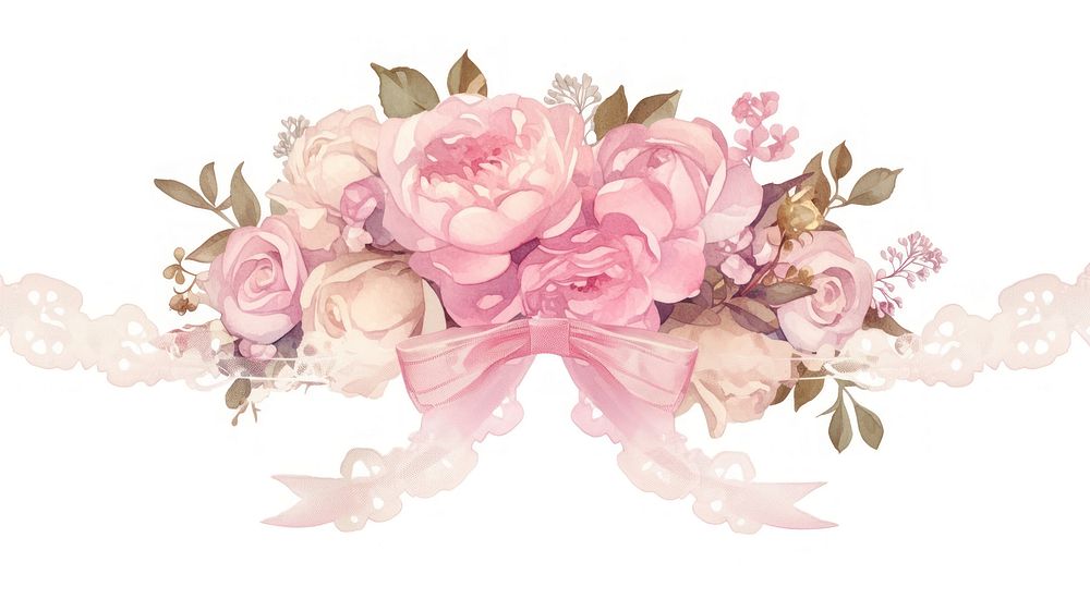 Coquette flower border art accessories | Free Photo Illustration - rawpixel