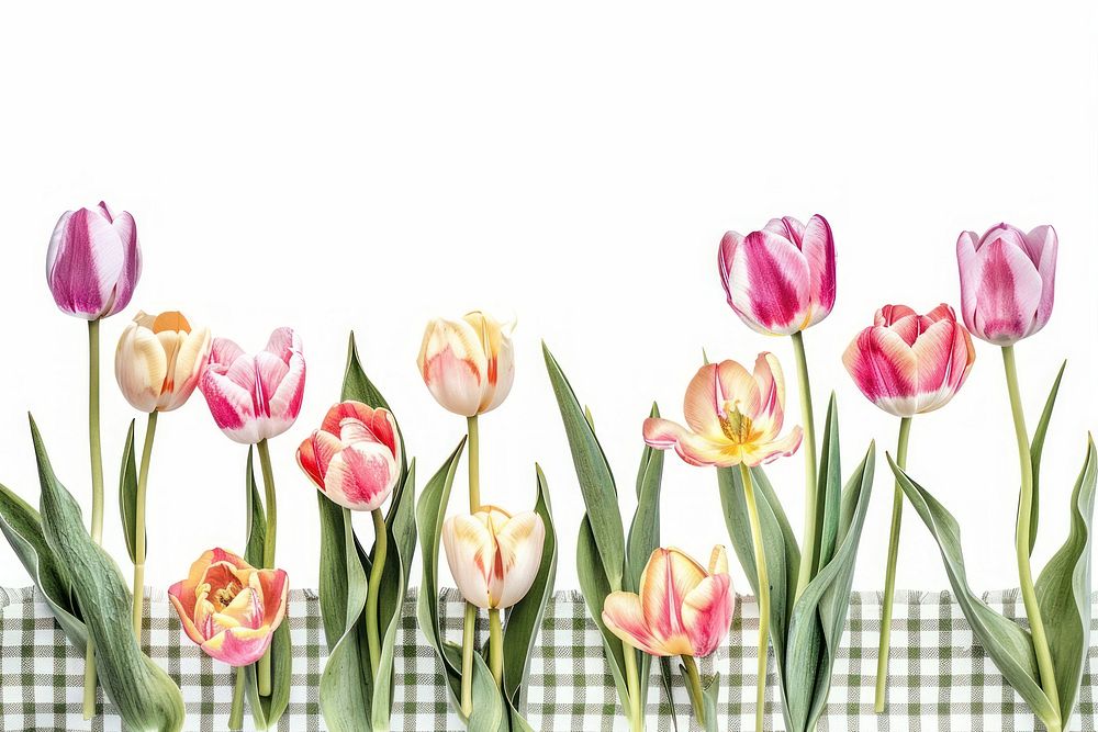 Tulip flower shape collage blossom | Free Photo Illustration - rawpixel