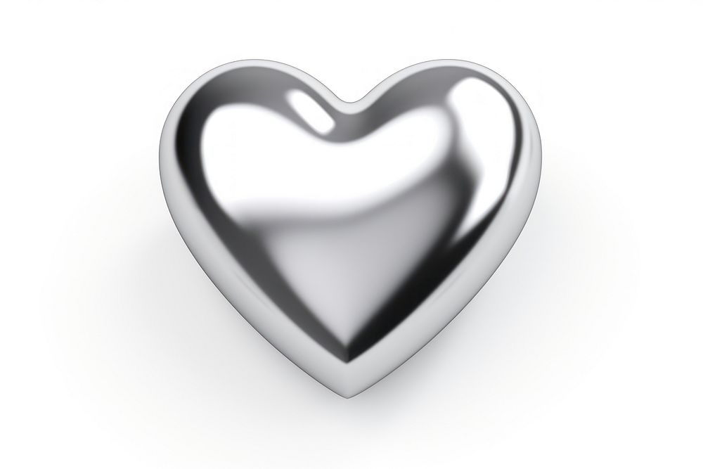 Shiny metallic heart shape illustration | Free Photo Illustration ...