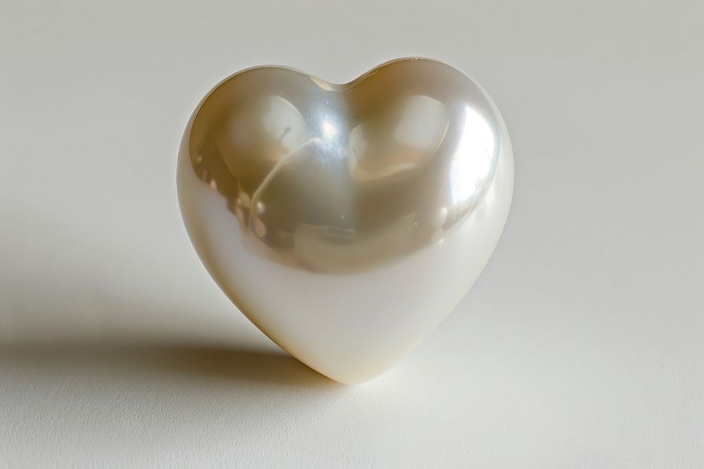 Elegant heart-shaped pearl decoration | Free Photo - rawpixel