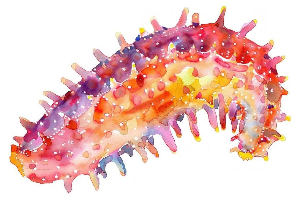 Colorful abstract sea cucumber illustration | Free Photo Illustration ...
