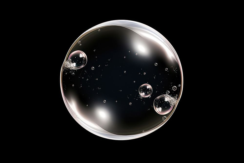Reflective bubble against black background | Free Photo - rawpixel