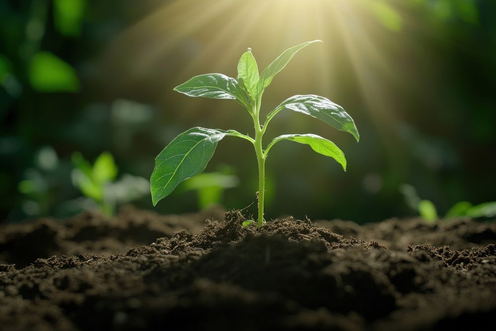 Young plant growing in sunlight | Free Photo - rawpixel