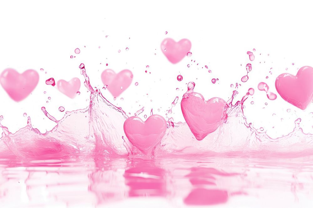 Hearts splash border symbol pink | Free Photo - rawpixel