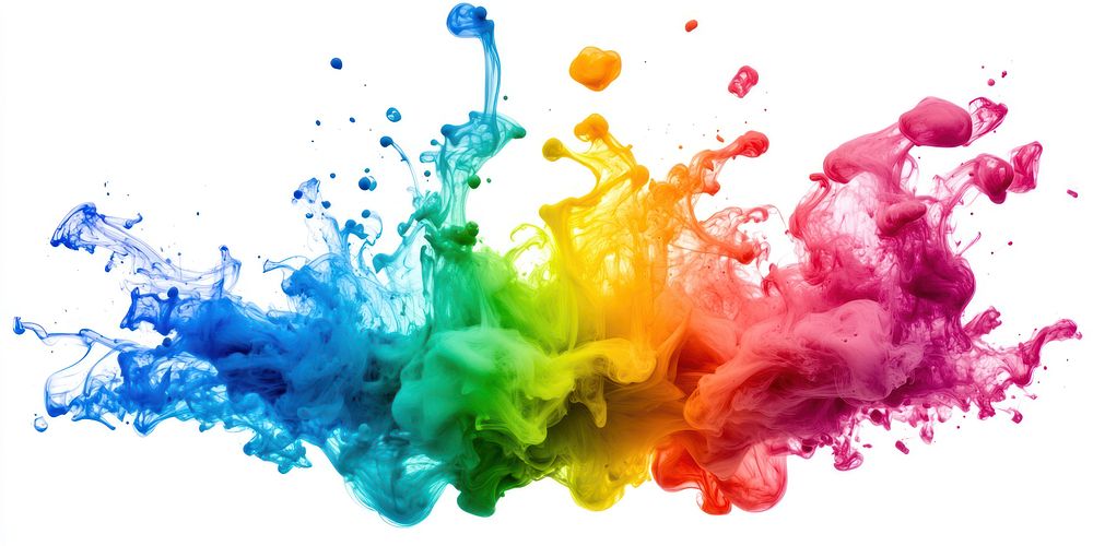 Rainbow splash background abstract ink. | Free Photo - rawpixel