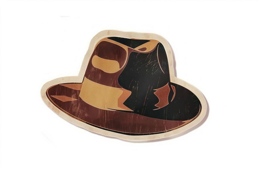 Vintage brown fedora illustration | Free Photo Illustration - rawpixel