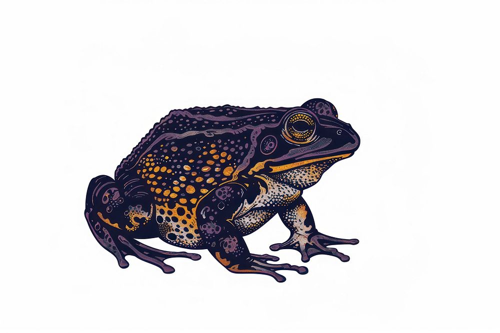 Detailed colorful toad illustration | Free Photo Illustration - rawpixel