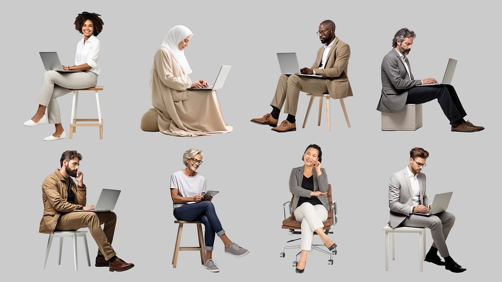 Diverse sitting business people design | Free Photo - rawpixel