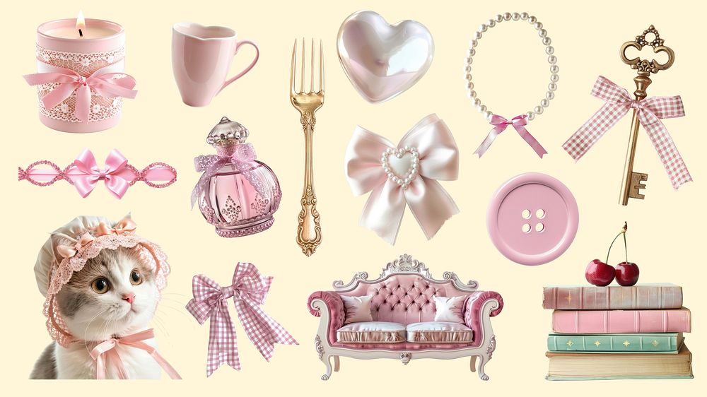 Aesthetic pink coquette design element | Free Photo - rawpixel