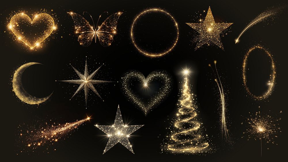 Lighting effect design element set | Free Photo - rawpixel