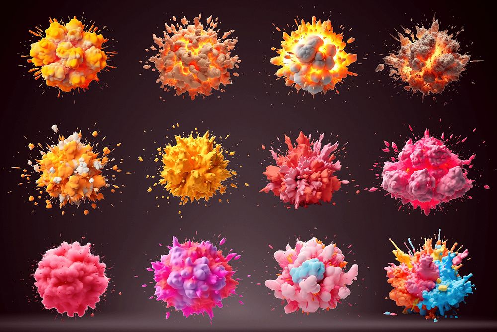 3d color explosion design element | Premium Photo - rawpixel