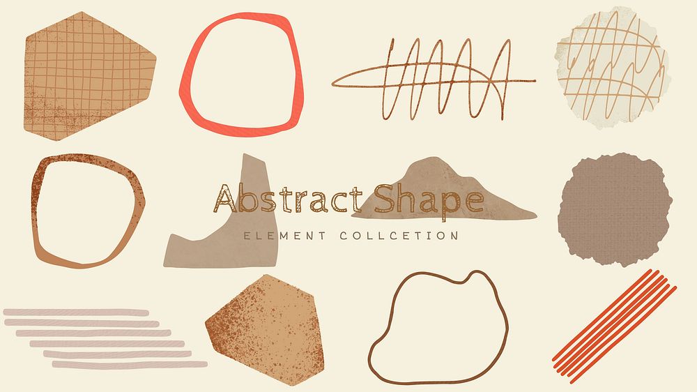 Abstract shape design element set | Free Photo - rawpixel