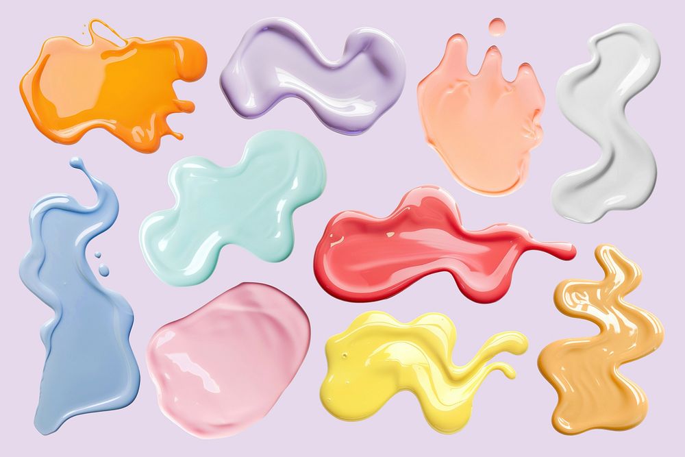 Pastel melted abstract shape design | Free Photo - rawpixel