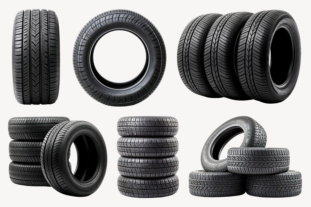 Car tire design element set | Premium Photo - rawpixel
