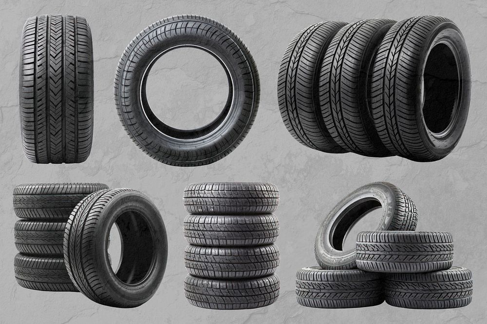 Car tire design element set | Free Photo - rawpixel