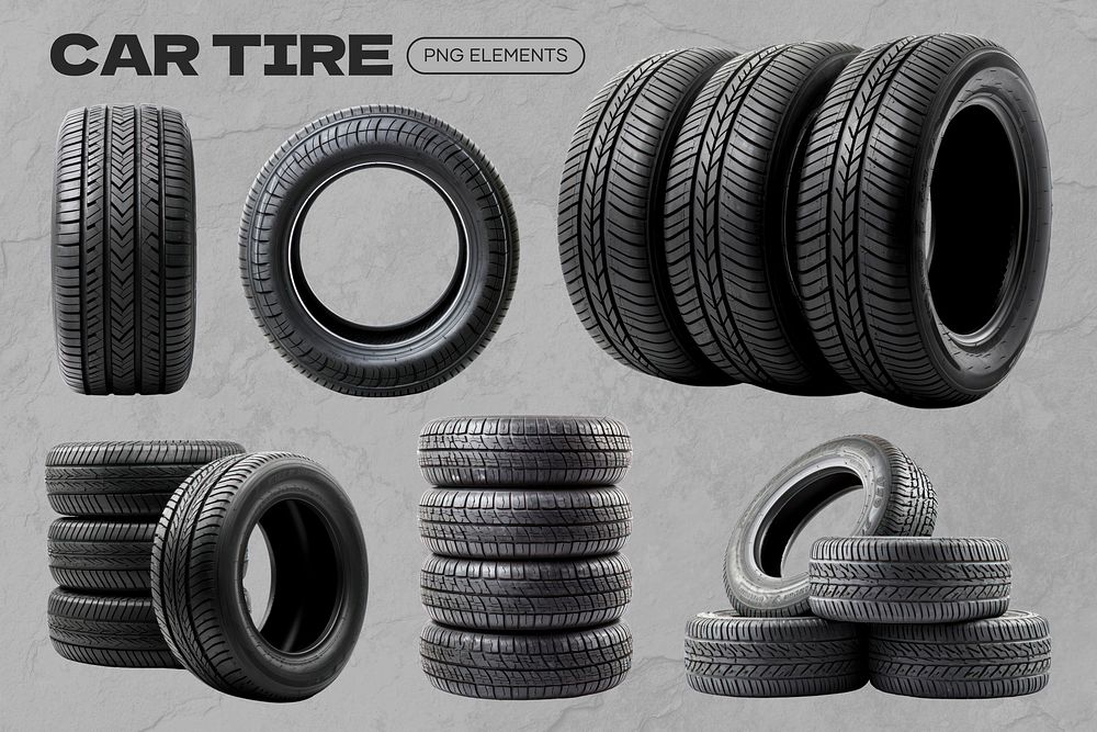 Car tire design element set | Free Photo - rawpixel