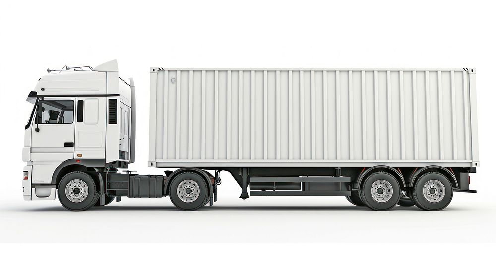 White container truck isolated background | Free Photo - rawpixel