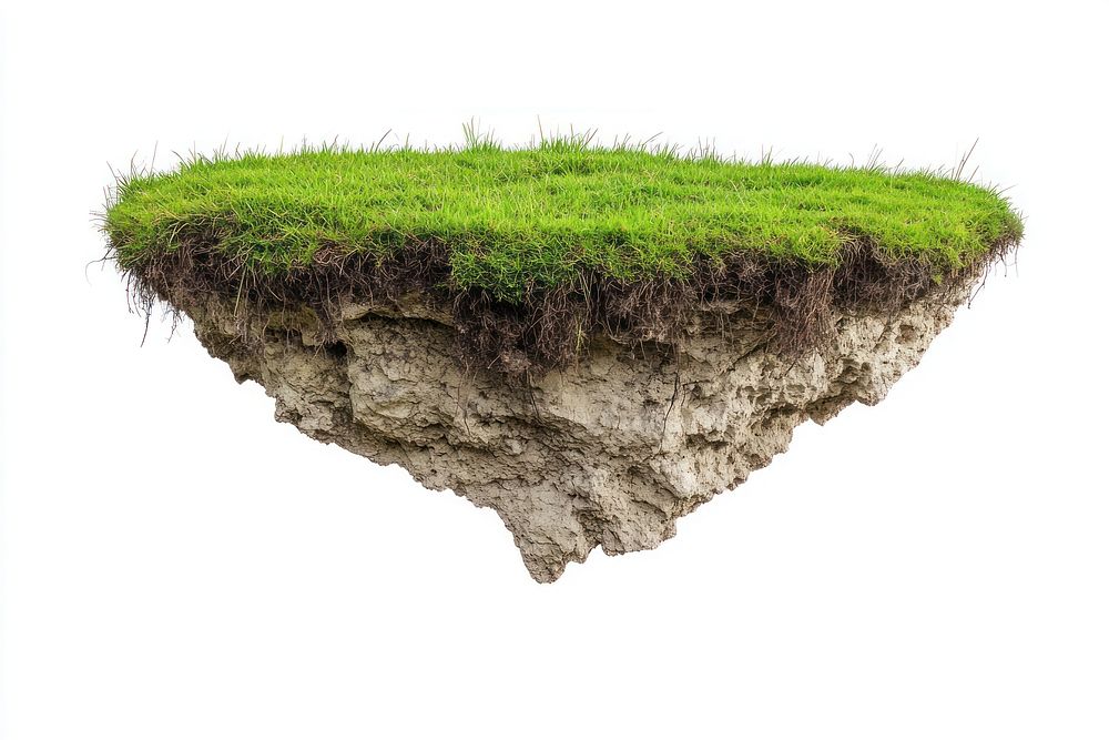 Floating grass-covered soil island | Free Photo - rawpixel