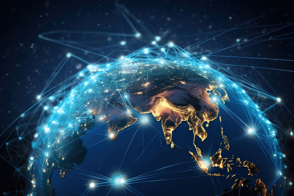 Global Communication Network Communication Network Free Photo Rawpixel