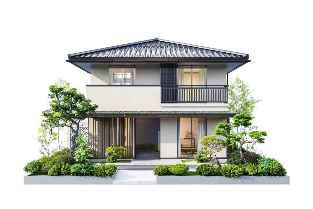Modern Japanese-style house exterior | Free Photo - rawpixel