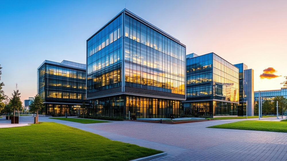 Low rise office complex building | Free Photo - rawpixel