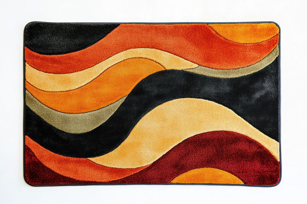 Colorful abstract wave pattern rug | Free Photo - rawpixel