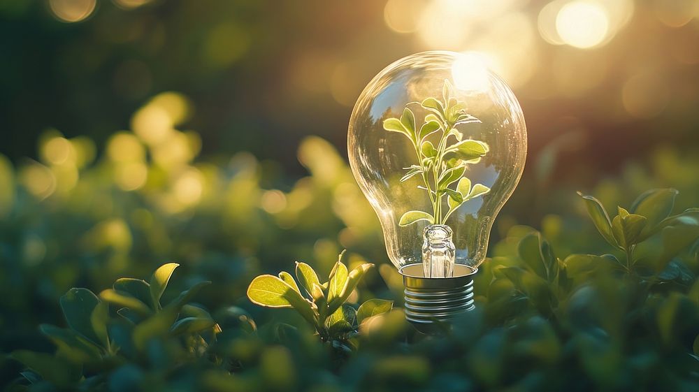 Sprout inside light bulb lightbulb. | Free Photo - rawpixel