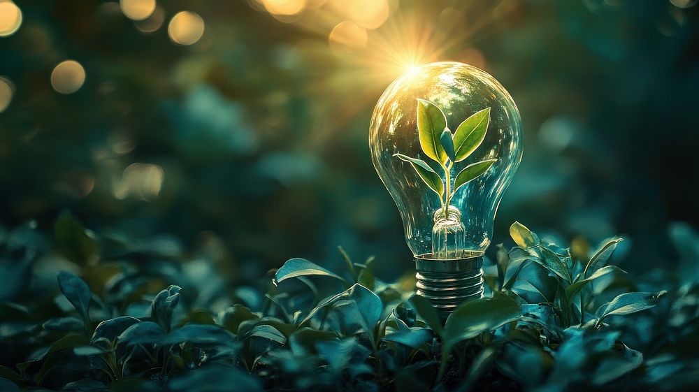 Sprout inside light bulb lightbulb. | Free Photo - rawpixel