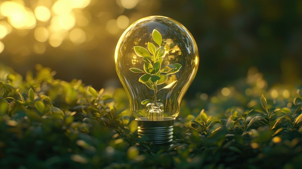 Sprout light bulb lightbulb candle. | Free Photo - rawpixel