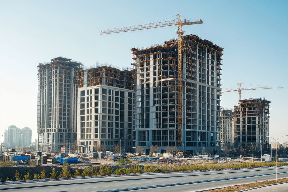 Real condominium construction architecture cityscape | Free Photo ...