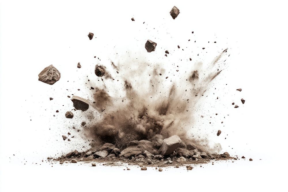 Exploding dirt with flying debris | Free Photo - rawpixel