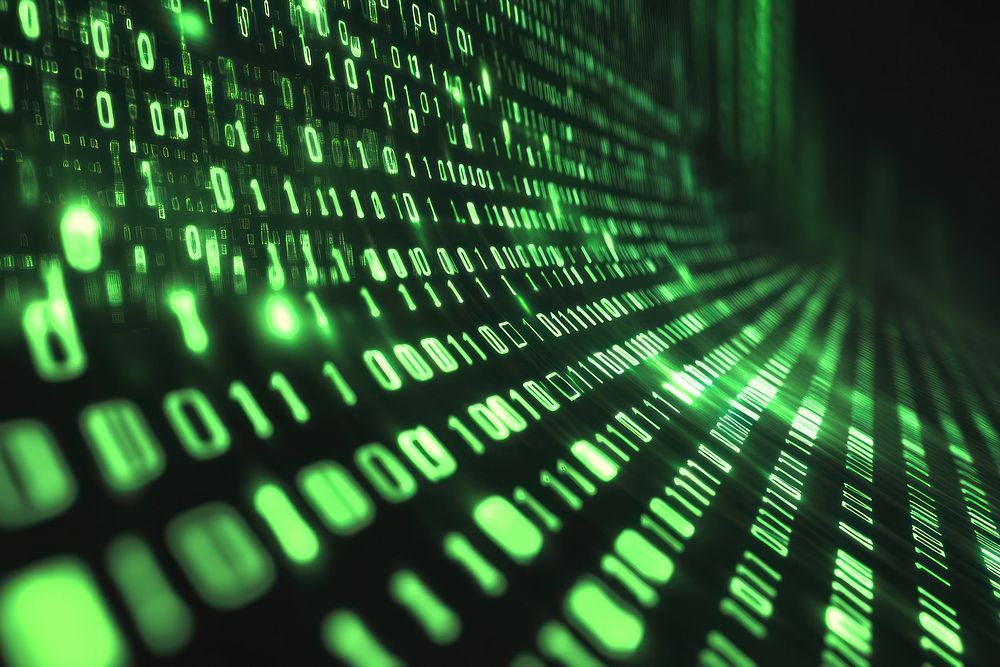 Light effect background digital binary. | Free Photo Illustration ...