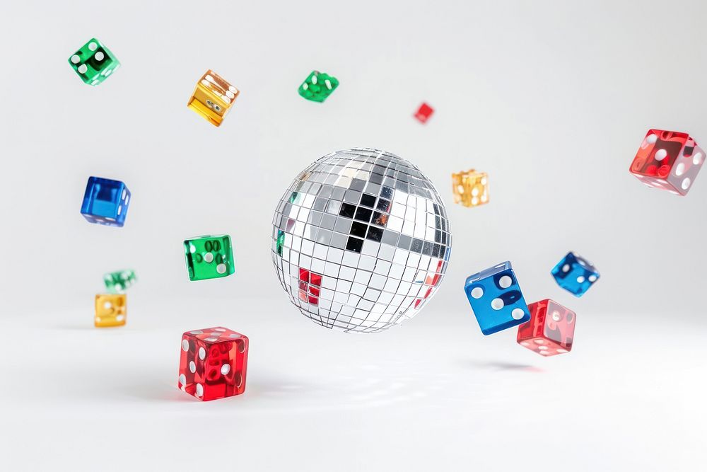 Floating disco ball dice medication | Free Photo - rawpixel
