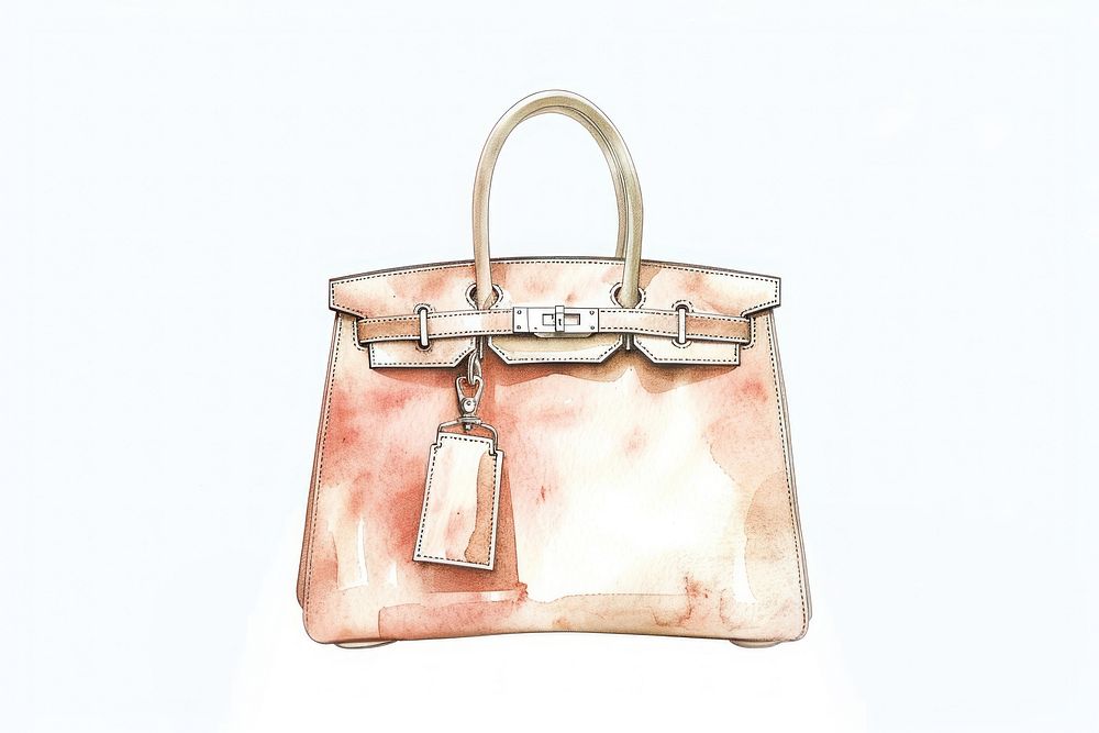 Elegant watercolor handbag illustration | Free Photo Illustration ...