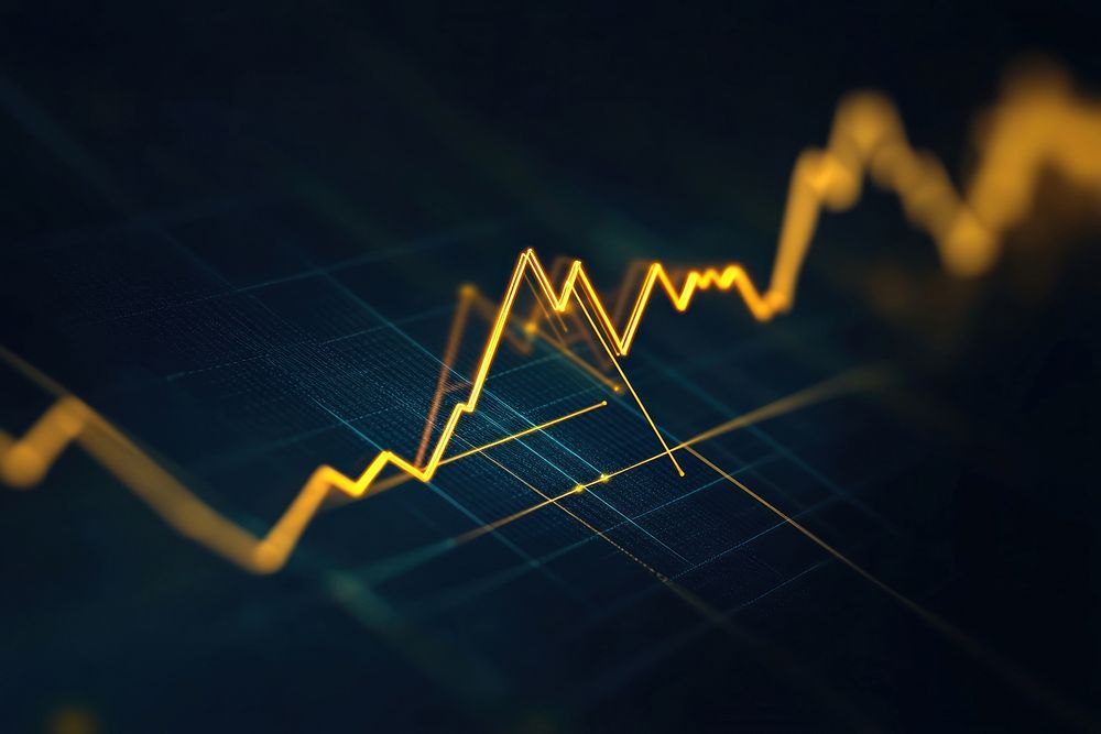 Abstract financial data graph illustration | Free Photo Illustration ...