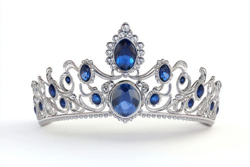 Elegant sapphire gemstone tiara | Free Photo - rawpixel