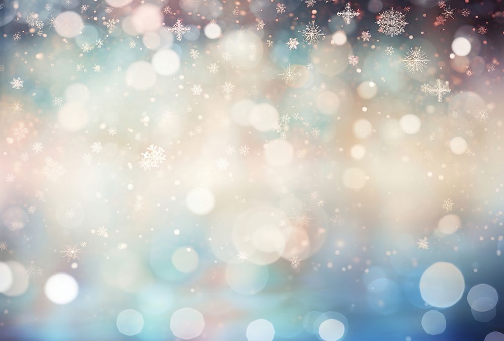 Winter snowflakes bokeh festive background | Free Photo Illustration ...