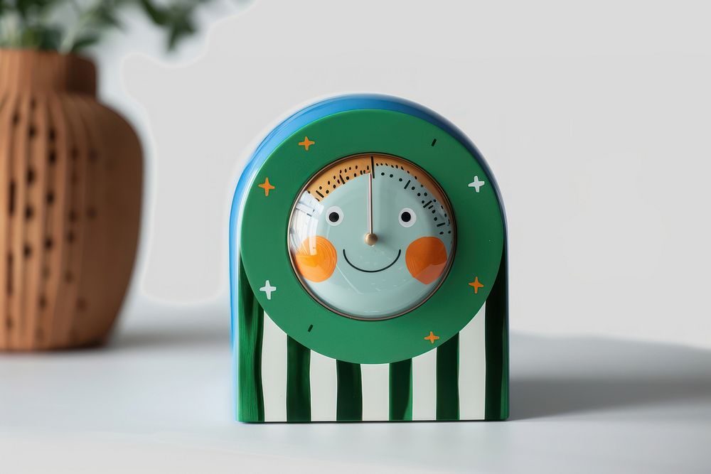 Whimsical clock with smiling face | Free Photo - rawpixel