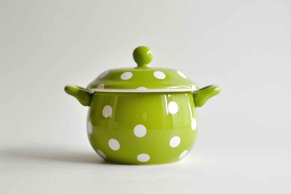 Green polka dot cooking pot | Free Photo - rawpixel