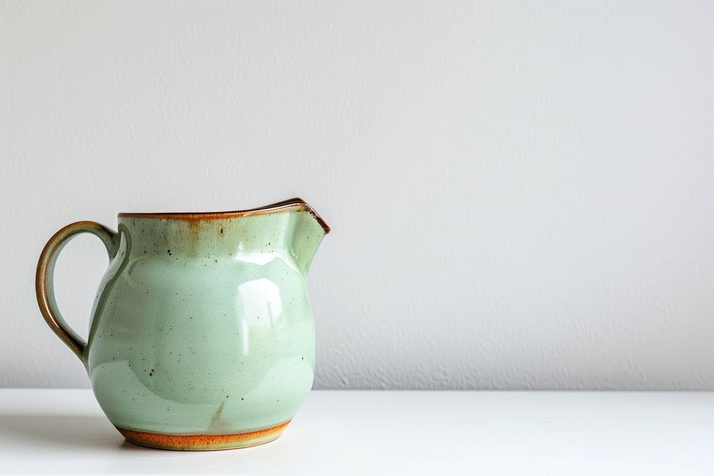 Elegant ceramic pitcher on table | Free Photo - rawpixel