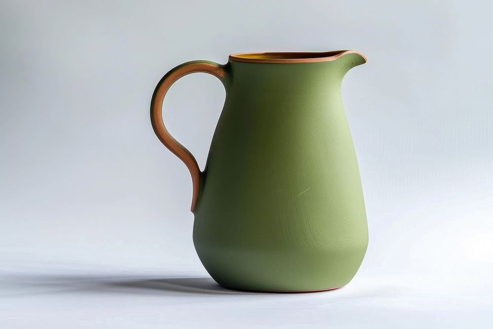 Elegant green ceramic pitcher | Free Photo - rawpixel