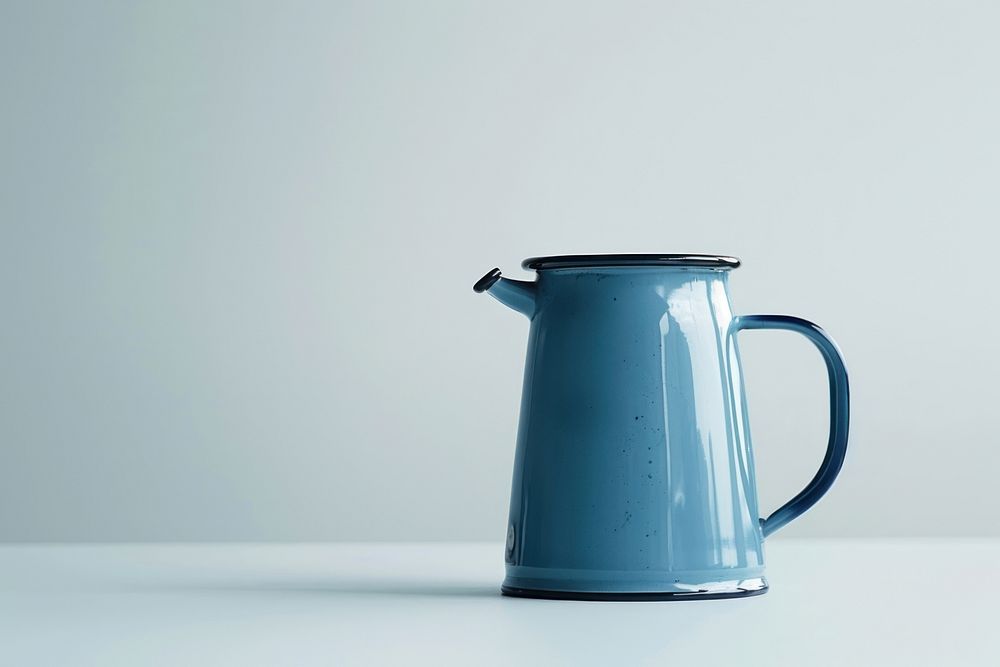 Blue vintage enamel coffee pot | Free Photo - rawpixel